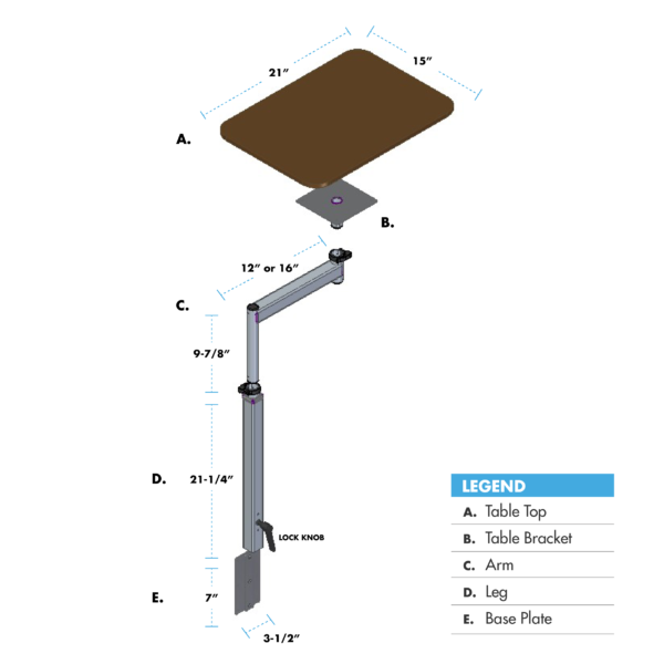 EZ-Reach Table System | Cass Hudson Co. EZ-Reach System